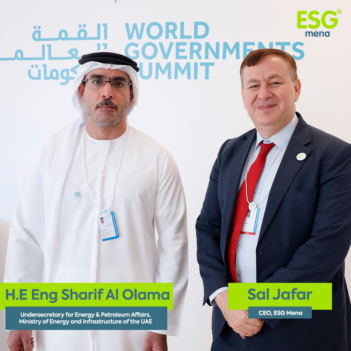 Eng. Sharif Al Olama on UAE's Energy Strategy and Renewable Growth ...